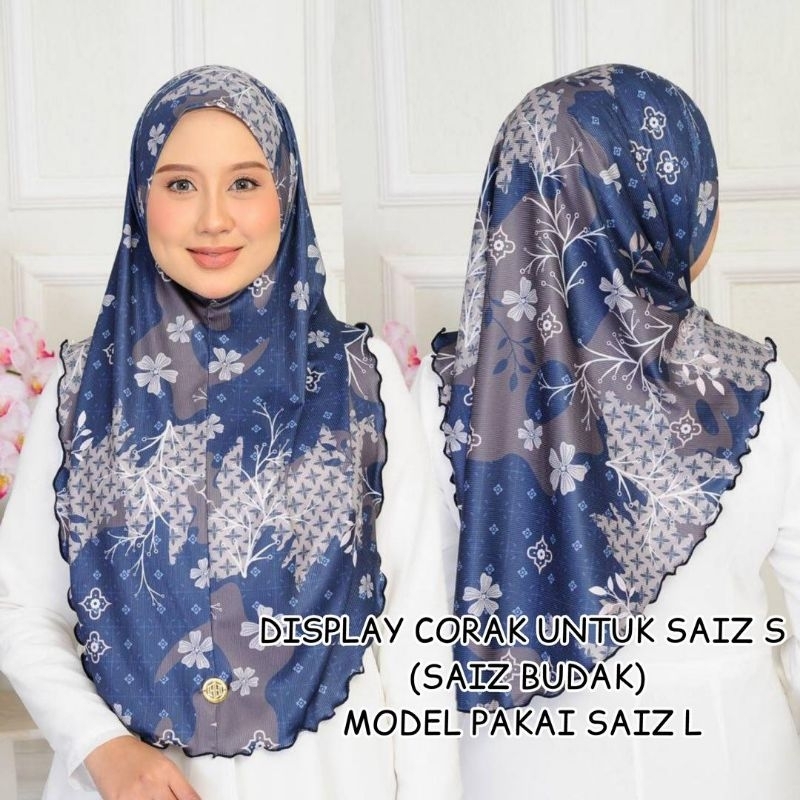 NEW TUDUNG BUDAK TUDUNG SARUNG CORAK 5D/TUDUNG LAYLA PLEATED BUDAK ...