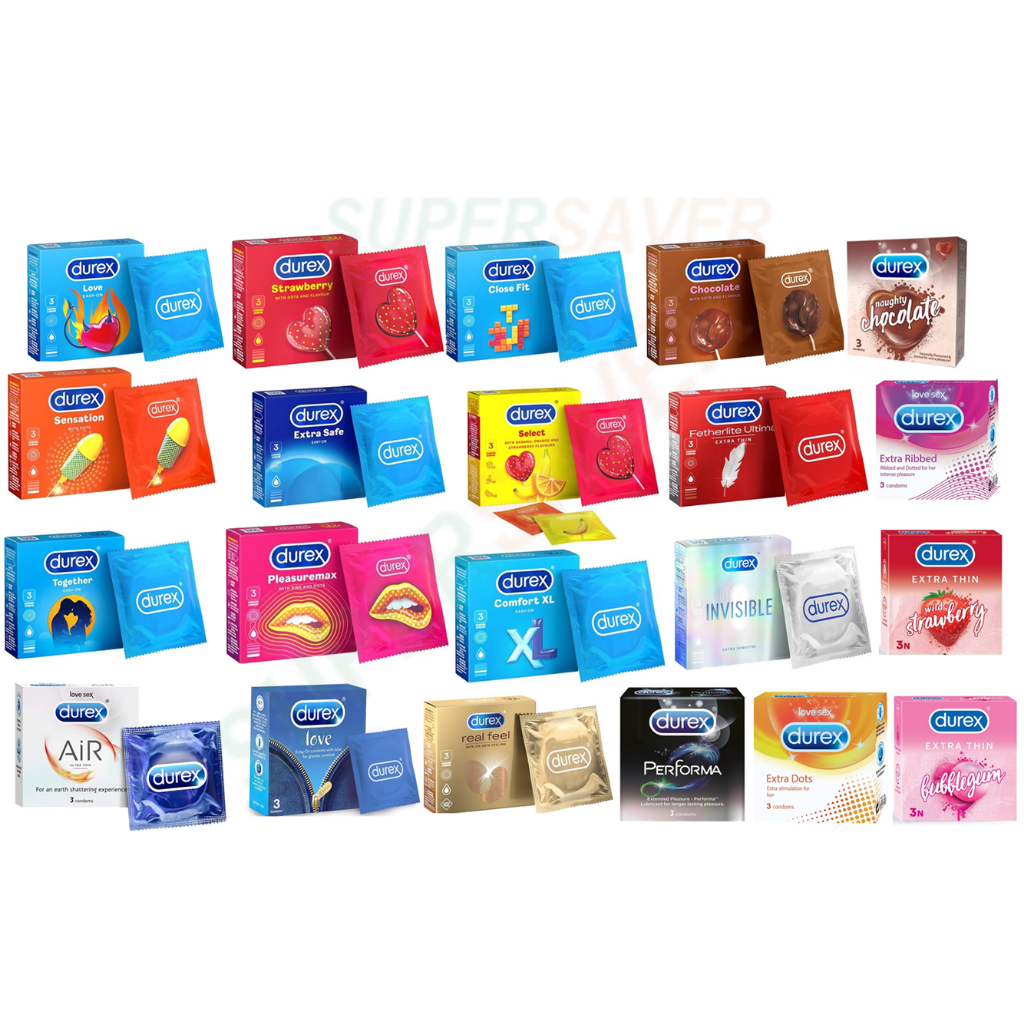 Durex Condom Assorted 3's Original 100% | Shopee Malaysia