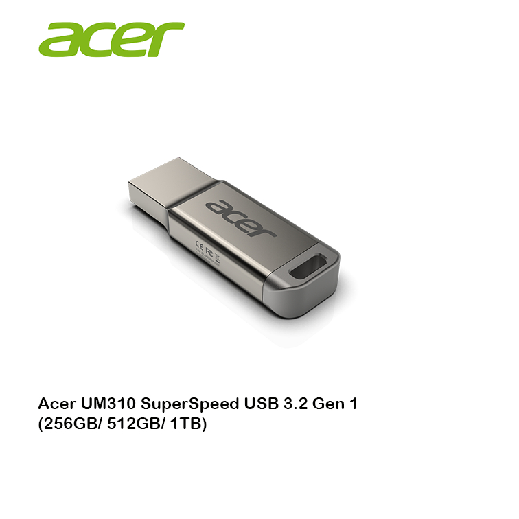 ACER UM310 SuperSpeed USB 3.2 Gen 1 Flash Drive (256GB / 512GB / 1TB ...