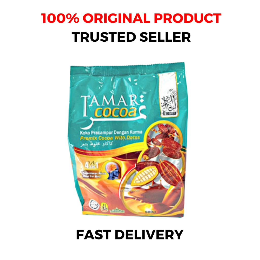 (100% ORIGINAL) Al-Haddad Tamar Cocoa 900gm/Koko Pracampur Dengan Kurma ...