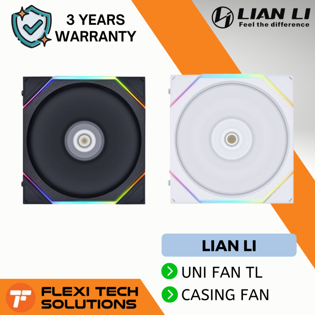 Flexi Tech LIAN LI UNIFAN TL 120 Single Pack / 3 in 1 Pack PC Casing ...