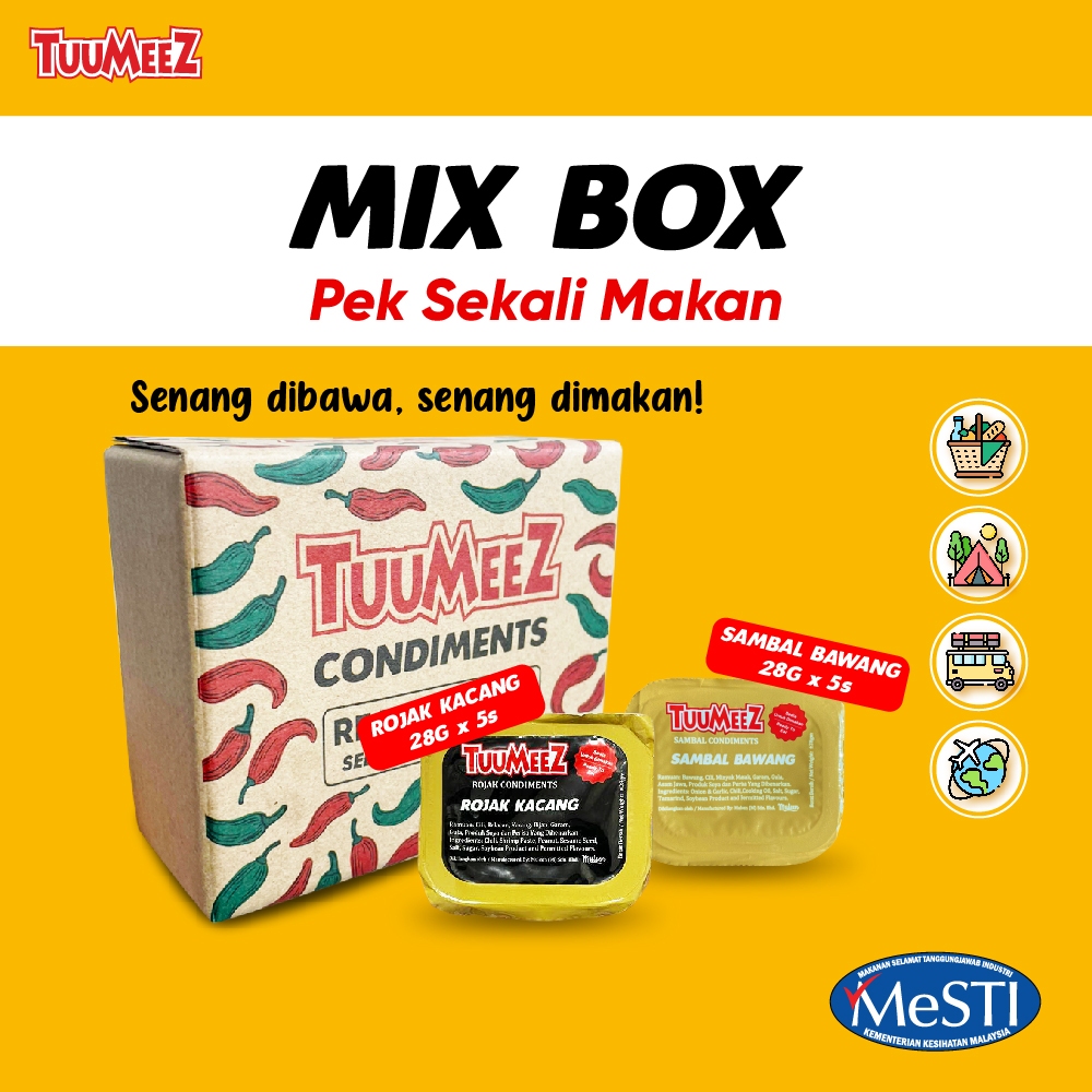 Rojak Kacang & Sambal Bawang Mix Box (28G x 5s + 28G x 5s) | Shopee ...