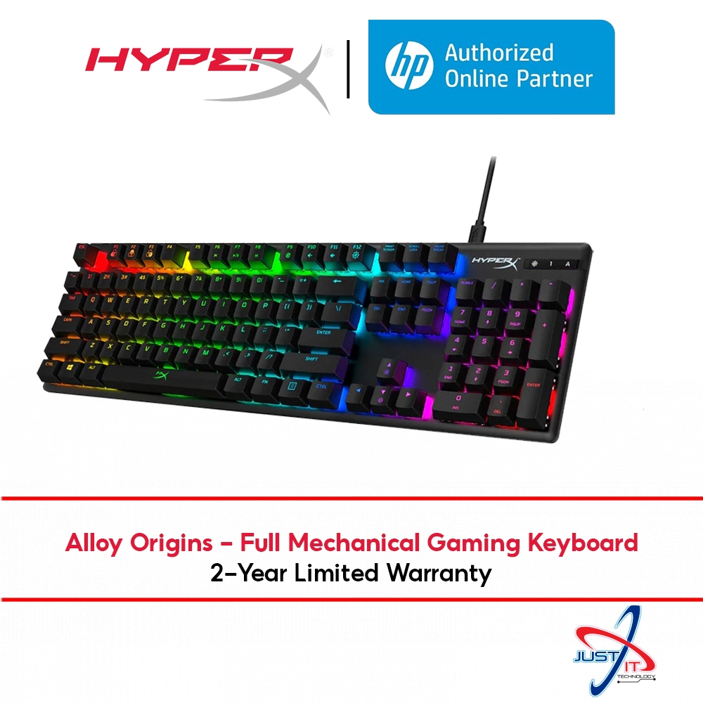 HYPERX ALLOY ORIGINS - FULL MECHANICAL GAMING KEYBOARD (HX RED / HX ...