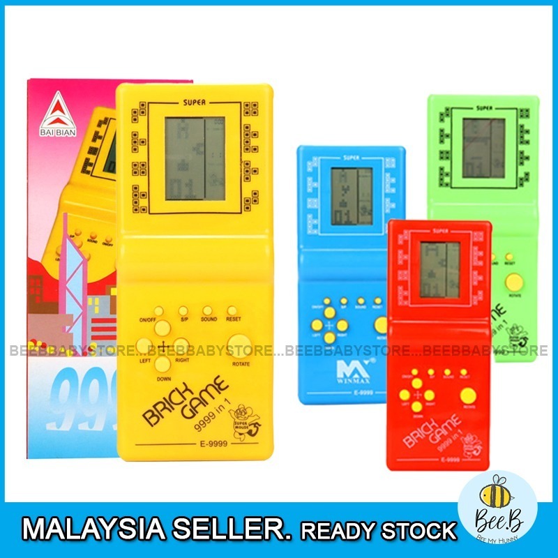 Children Classic Fun Tetris Brick Arcade Mini Game Handheld Electronic ...