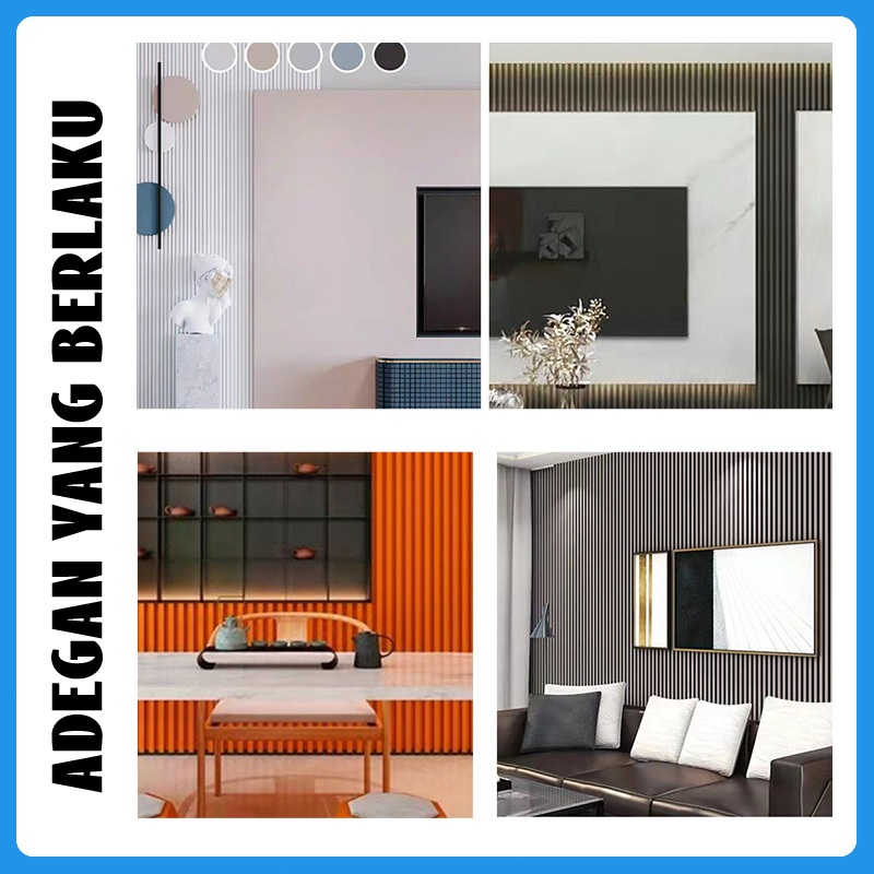 WPC Fluted Wall Panel Wood Strip Series 3000MM Panel Wall Decoration ...