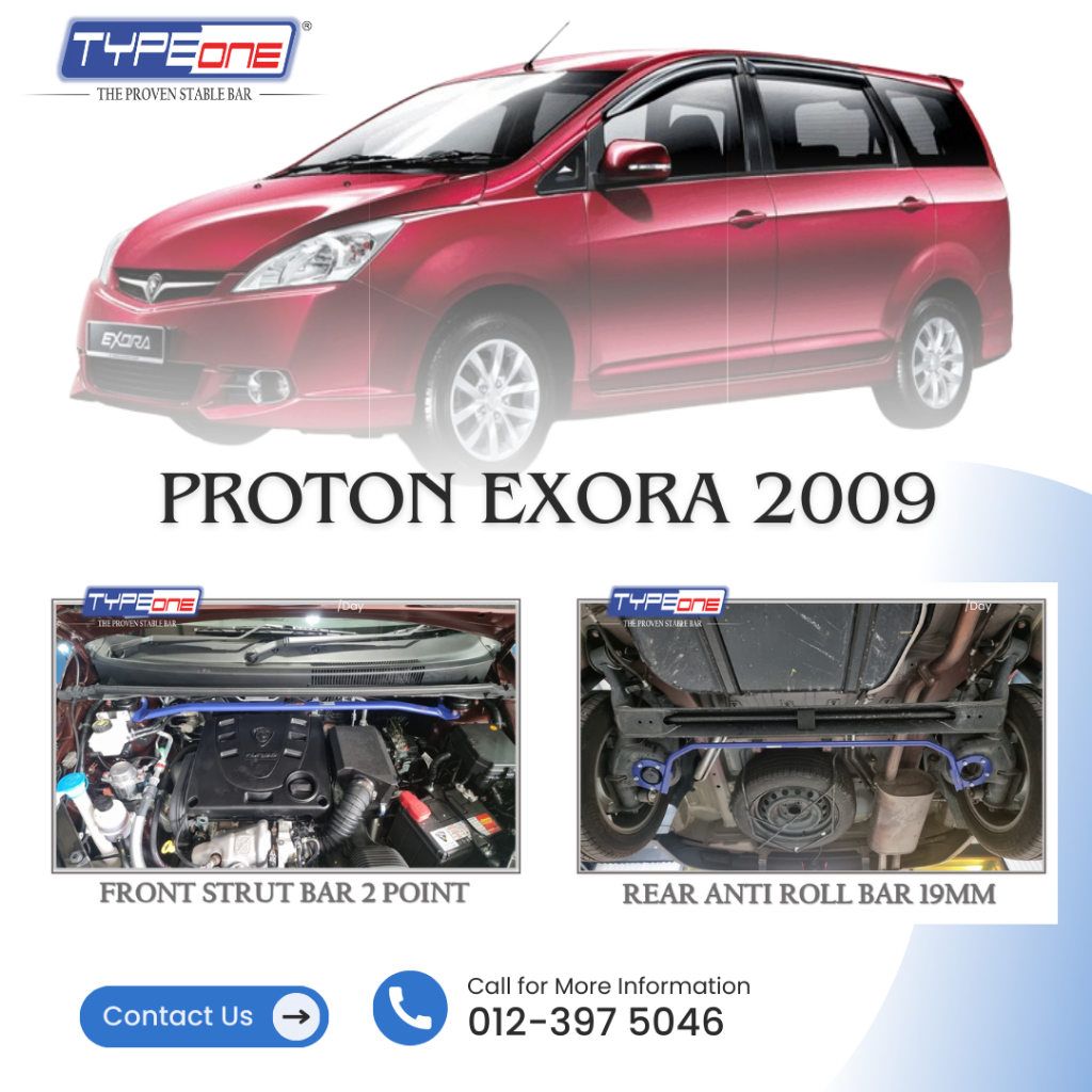 🔥 MAT-BLUE COLOR 🔥 RAEDY STOCK TYPE ONE STABLE BAR - PROTON EXORA 2009 ...