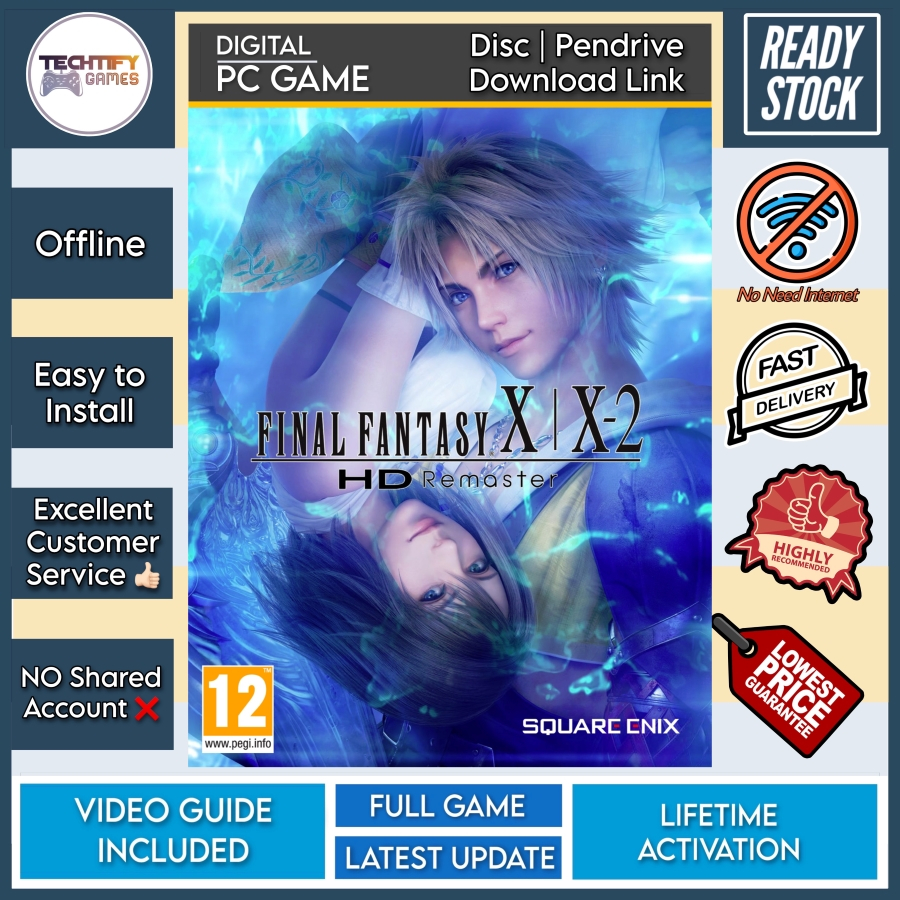 [PC Game] Final Fantasy X X-2 HD Remaster - Offline [Disc | Pendrive | Download Link] | Shopee ...