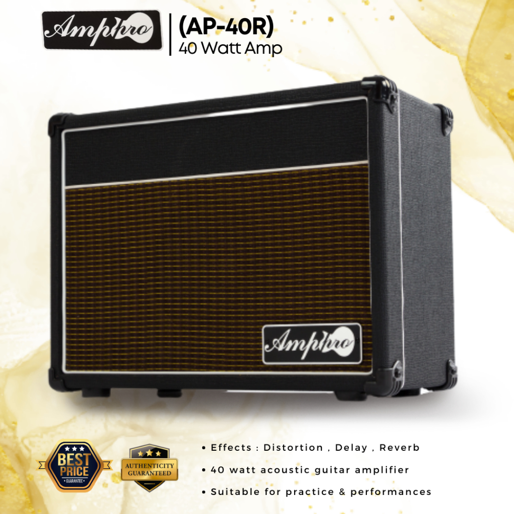 AMPRO 40watt Acoustic Amplifier Active Speaker with Bluetooth (AP-40 / AP40 ) | Shopee Malaysia