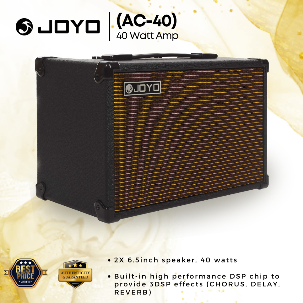 JOYO AC40 Acoustic Amplifier, 40 Watts ( 40W / AC-40 / AC 40 ) | Shopee Malaysia