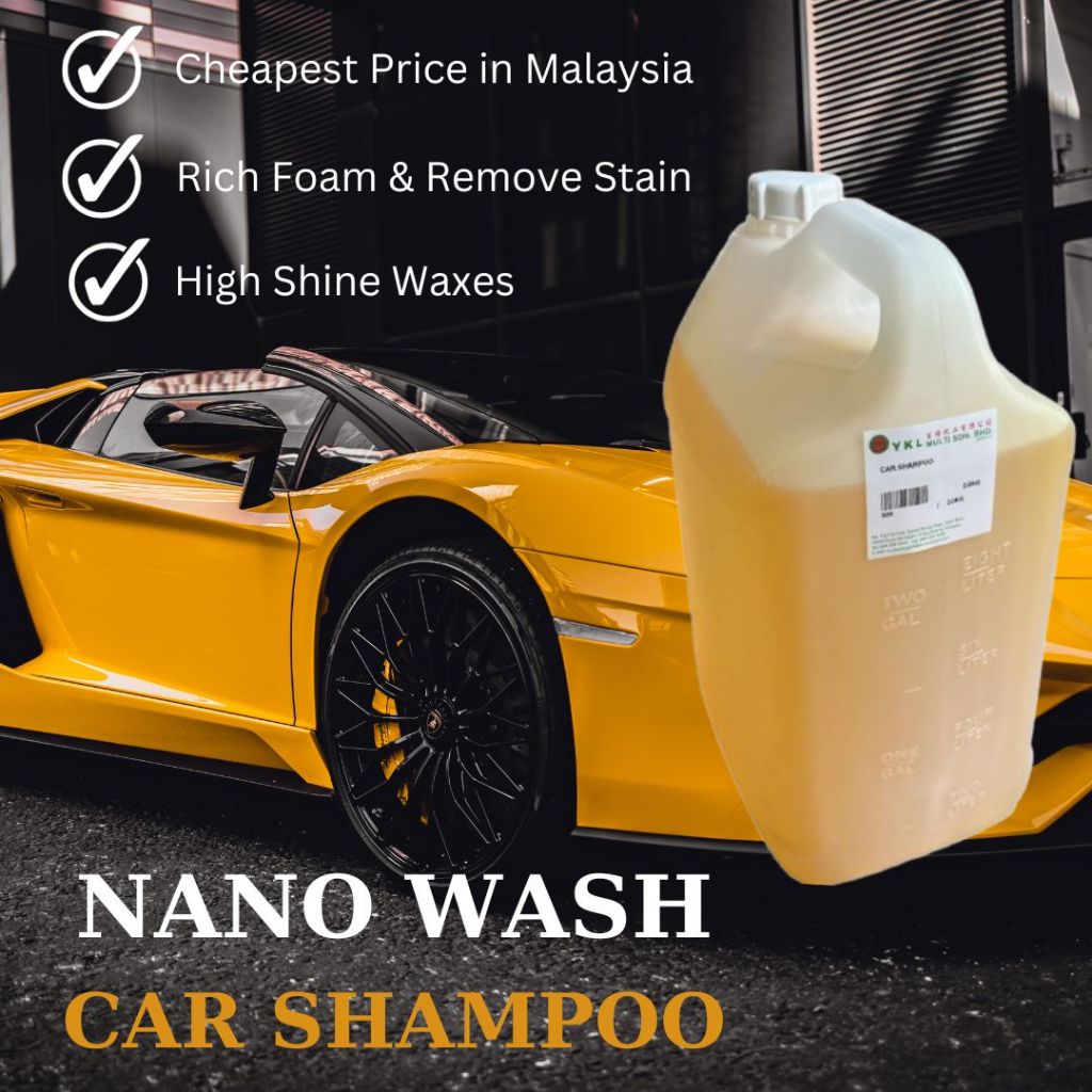 [10KG] Snow wash Nano Wax Car Shampoo Lemon - Nano Foam I sabun Basuh ...