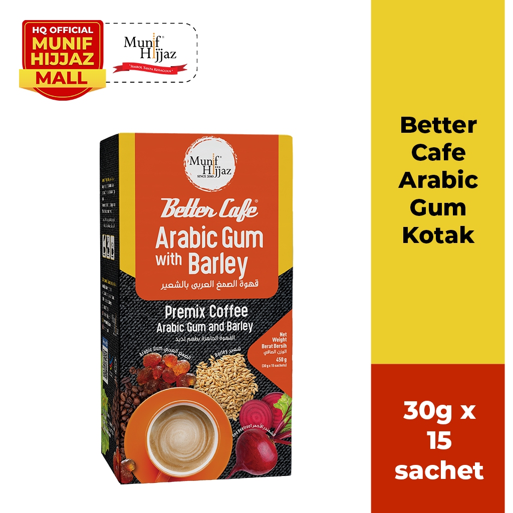 Better Cafe Arabic Gum Premix Coffee With Arabic Gum, Barley & Red ...