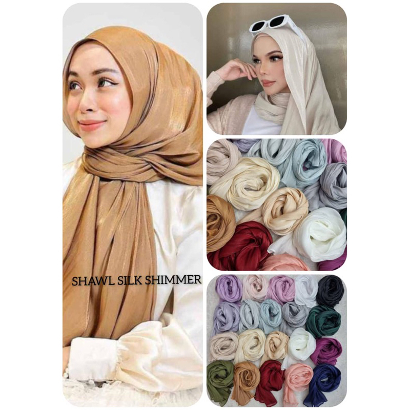 SHAWL SHIMMER (SILK) | Shopee Malaysia