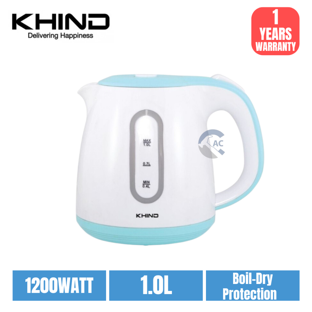 KHIND ELECTRIC JUG KETTLE EK101 / EK171SS / EK171G (STAINLESS STEEL ...