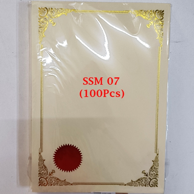 Kertas Sijil/ Certificate Paper 100Pcs/20Pcs 160gsm | Shopee Malaysia