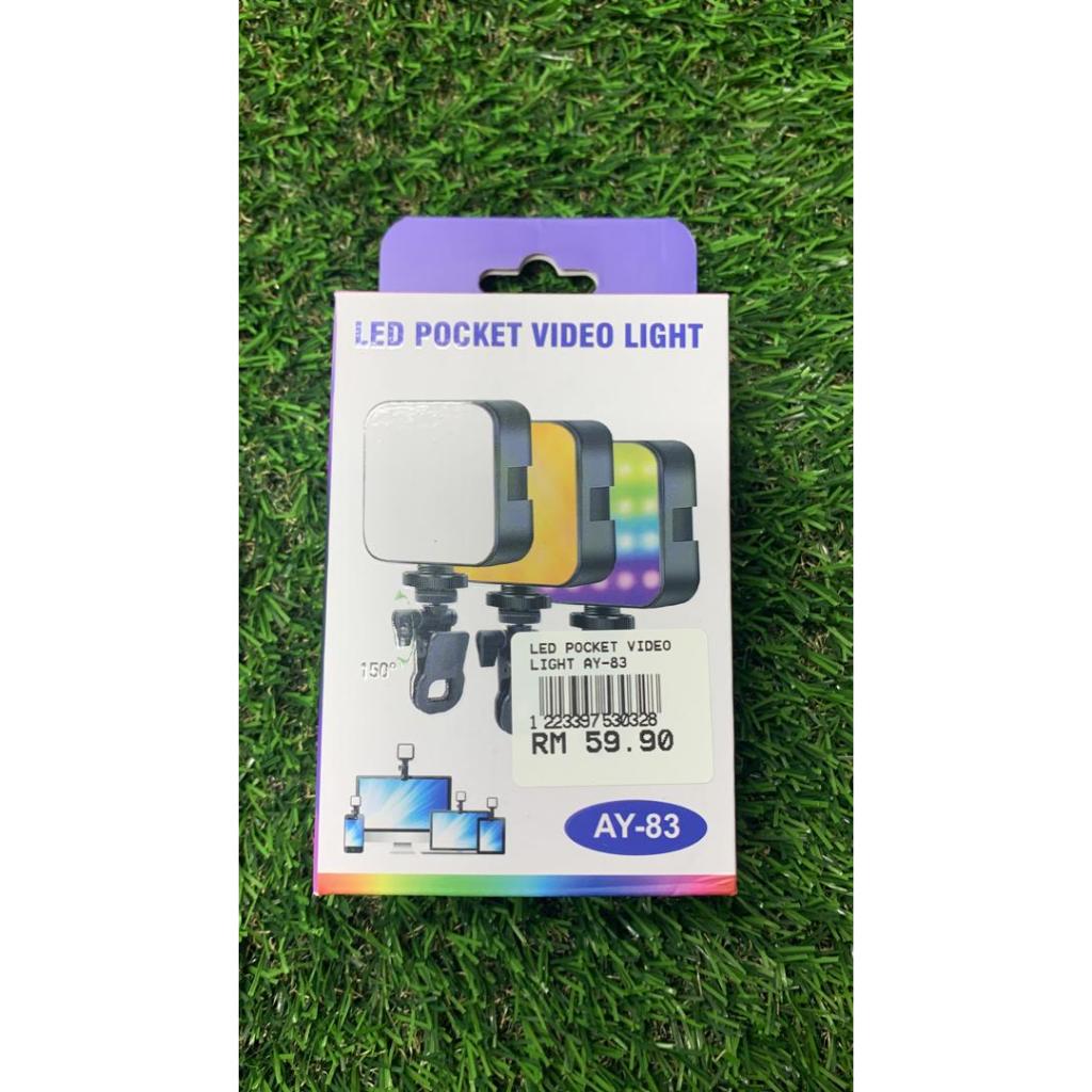 LED POCKET VIDEO LIGHT AY-83 | Shopee Malaysia