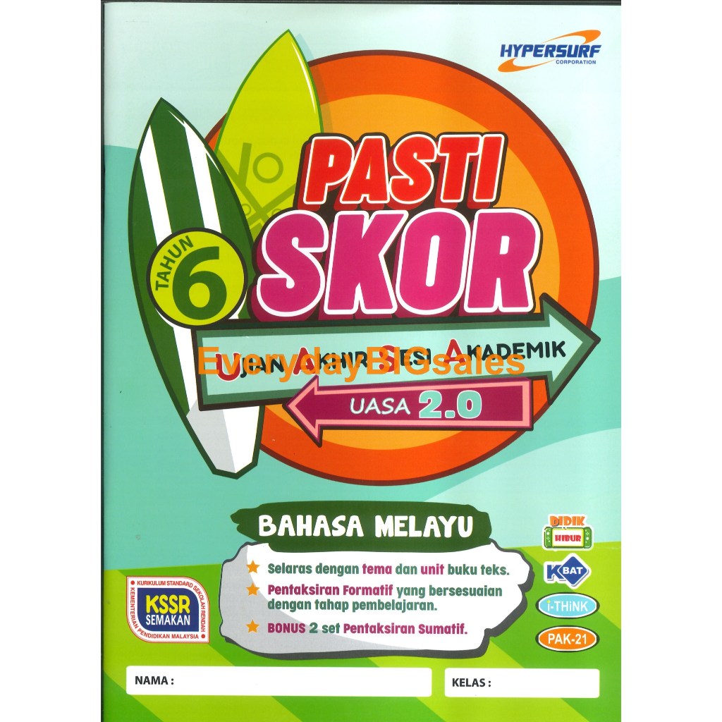 HYPERSURF PASTI SKOR TAHUN 6 BAHASA MELAYU UASA 2.0 KSSR SEMAKAN ...