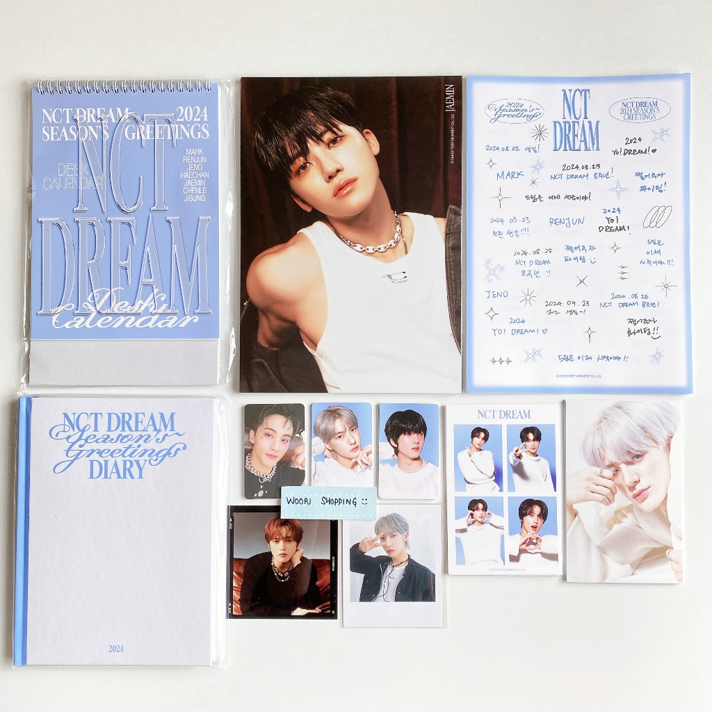 NCT DREAM Season’s Greetings 2024 OFFICIAL Photocard Postcard Desk ...
