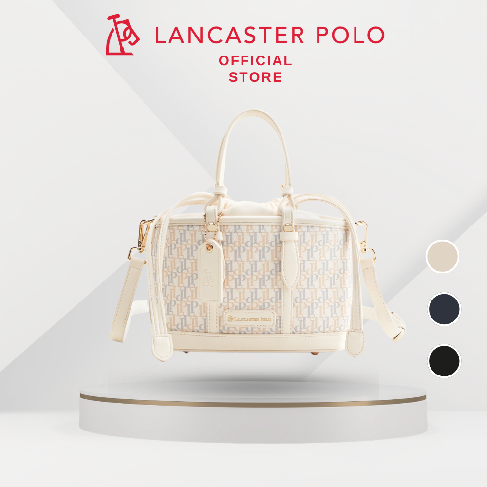 Lancaster Polo Sienna Monogram Drawstring Top-Handle Bucket Bag Beg ...