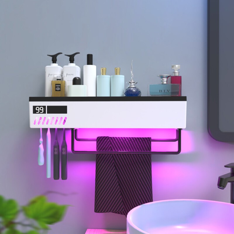 Intelligent UV Electric Sterilizer Towel Rack Nailess Bathroom Rack ...