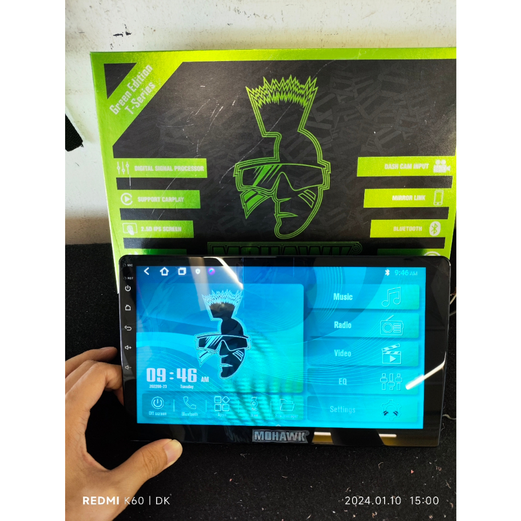 Mohawk 1+32 Android Player Car ME Green T-Edition free LED Reverse ...