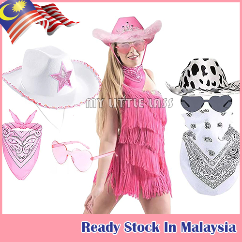 Adult Children Cow Boy Hat Barbie America Cowboy Hat Set Dress Up ...