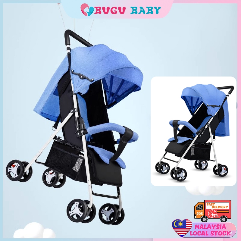 magic stroller Baby that can sit and lie down kereta bayi folding four ...