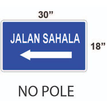 Lorong sign , signboard jalan , signboard lorong, ceper jalan | Shopee ...