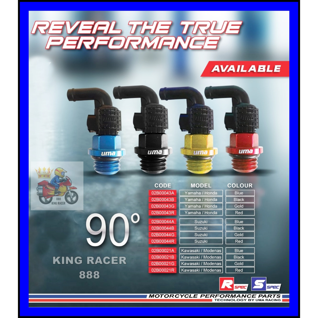Uma Racing Bypass Grenade 90 Degree Honda / Yamaha 100% Original ...