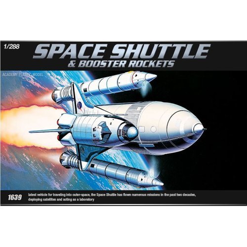 Academy Space Shuttle with Booster Rockets Model Kit (1/288) 12707 ...