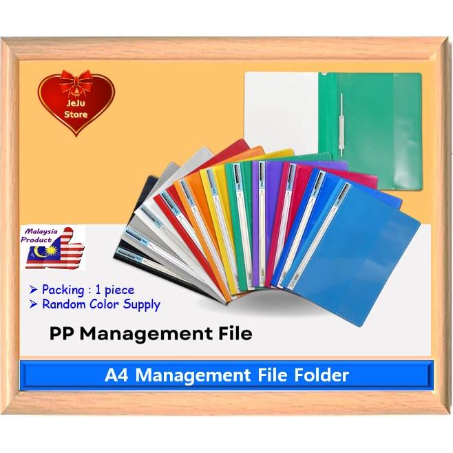 A4 Management File Folder / Fail Plastik A4 # Buatan Malaysia ...