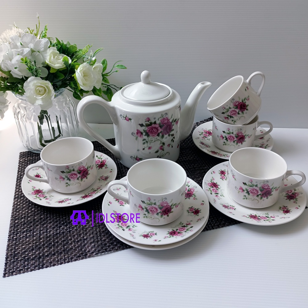 Porcelain Tea Sets Coffee Sets Porcelain Cup & Saucer Set Tea Pot ...