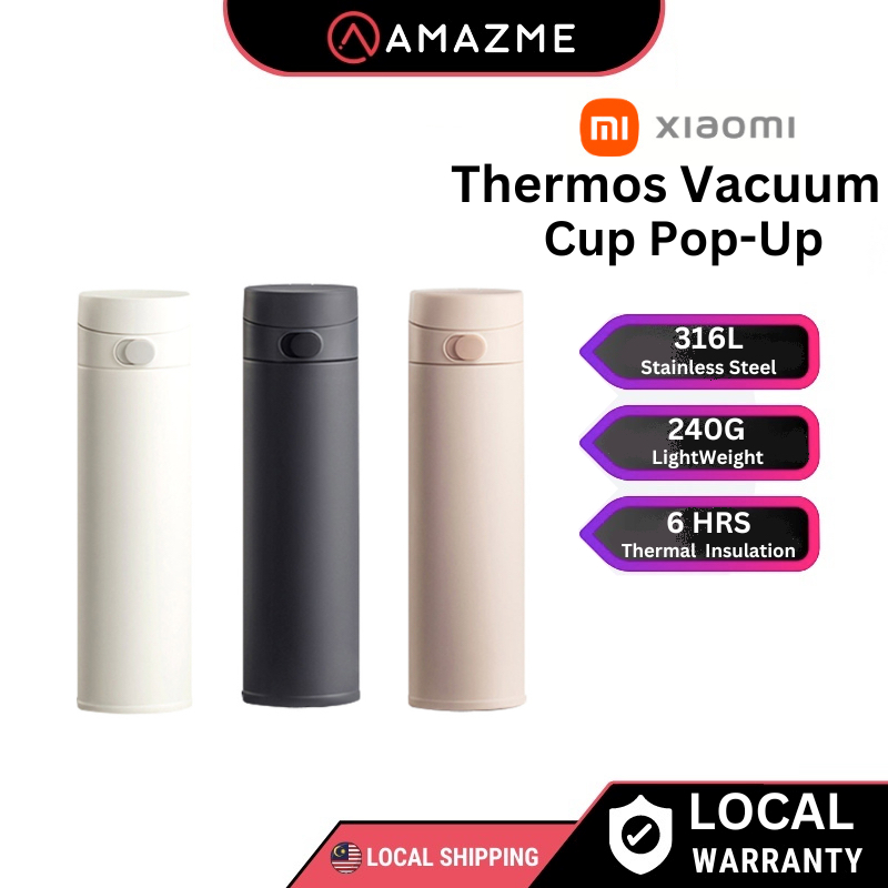 Xiaomi Mijia Thermal Flask Vacuum Cup Pop-Up Version 2 | Shopee Malaysia