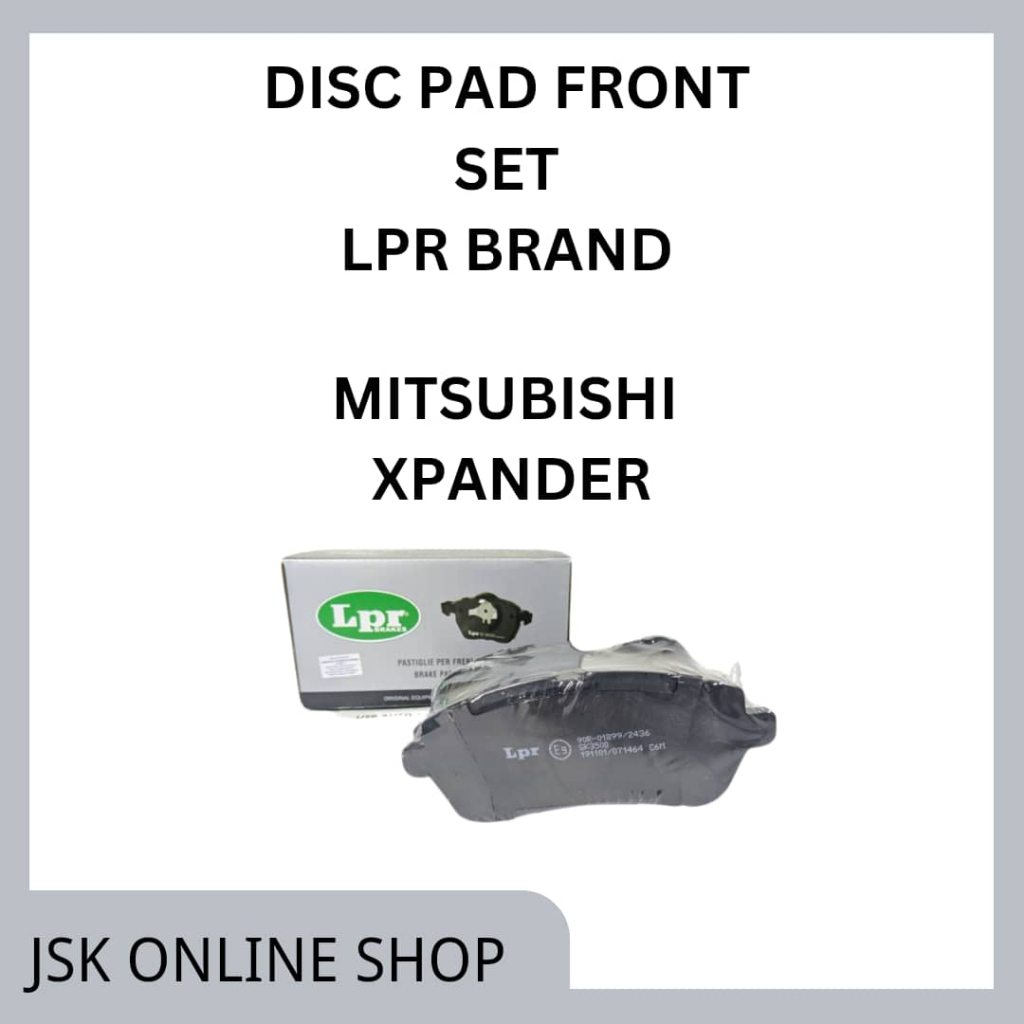 MITSUBISHI XPANDER DISC PAD FRONT SET LPR BRAND | Shopee Malaysia
