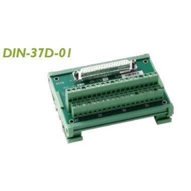 ADLINK DIN-37D-01 Terminal Board with One 37-pin D-sub Connector and DIN-rail Mounting NEW ...