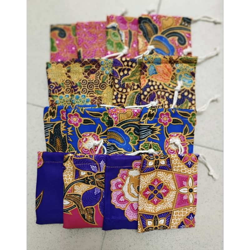 uncang batik uncang pelbagai guna 1 set 10 pcs | Shopee Malaysia