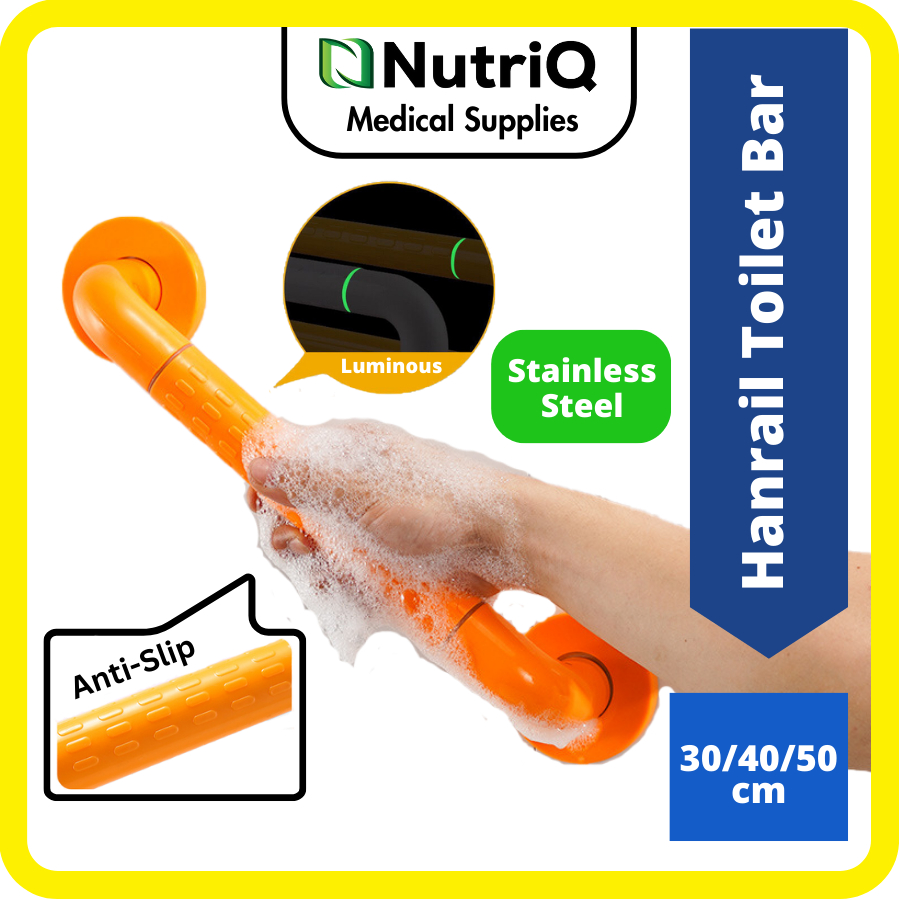 Handle Bar Handrail Toilet Bathroom Anti Slip Grab Bars 厕所扶手 Safety For ...