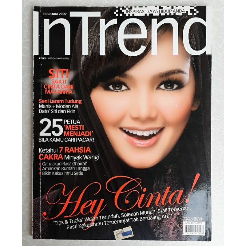 Majalah InTrend - Februari 2009 | Cover Siti Nurhaliza | Shopee Malaysia