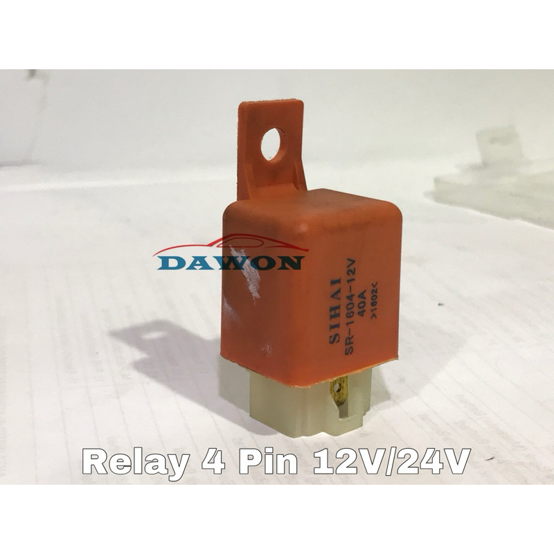 Relay 4 Pin 12V/24V ️ [TRUCK AIRCOND] | Shopee Malaysia