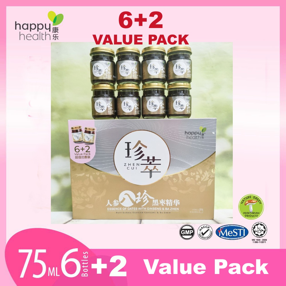 HAPPY HEALTH, Zhen Cui Essence of Dates with Ginseng & Ba Zhen (6+2 ...