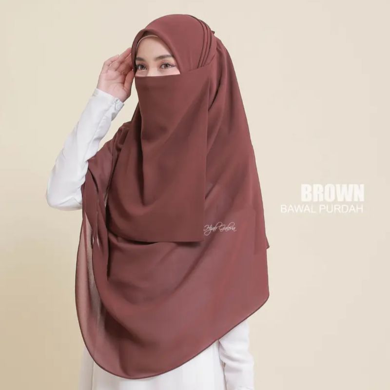 BAWAL SET PURDAH Hijab Galeria | Bawal Purdah Heavy Chiffon, Bawal ...