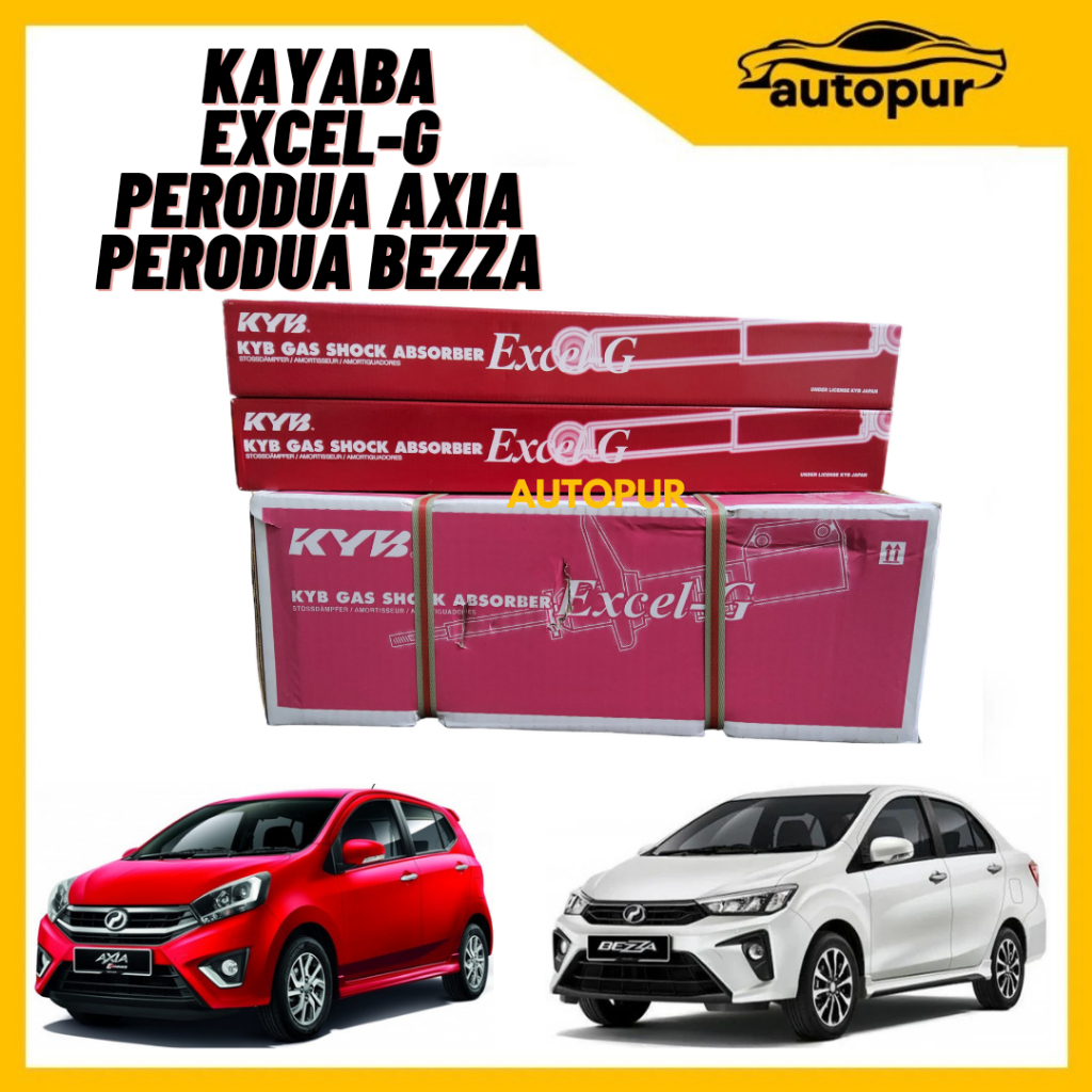 Kayaba Excel-G Shock Absorber Perodua Axia Perodua Bezza (FR & RR ...