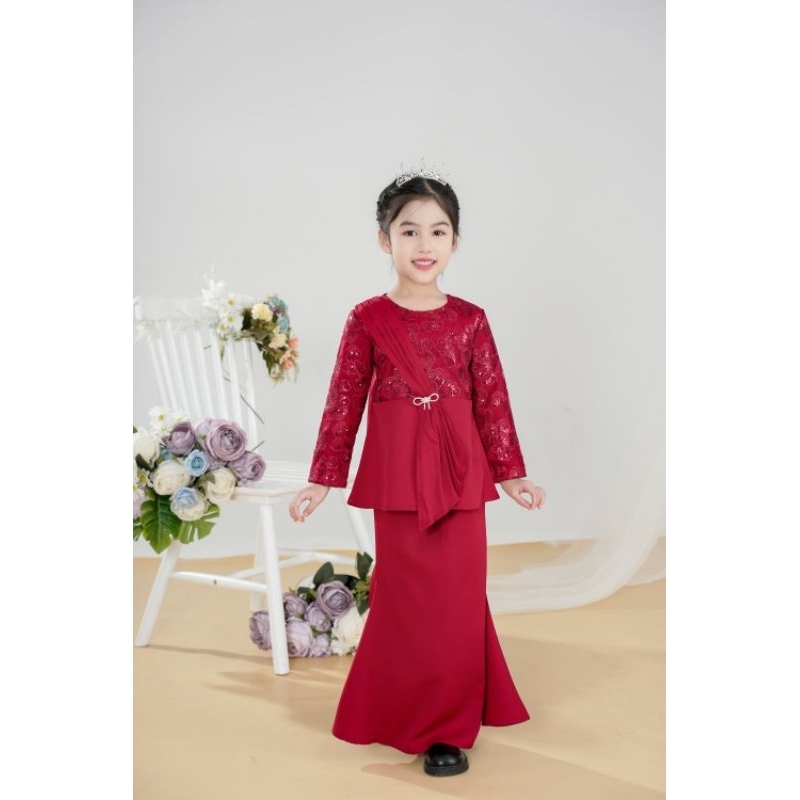 Set Selendang Sequin Kanak-kanak, # Baju Raya Kids 2024 | Shopee Malaysia