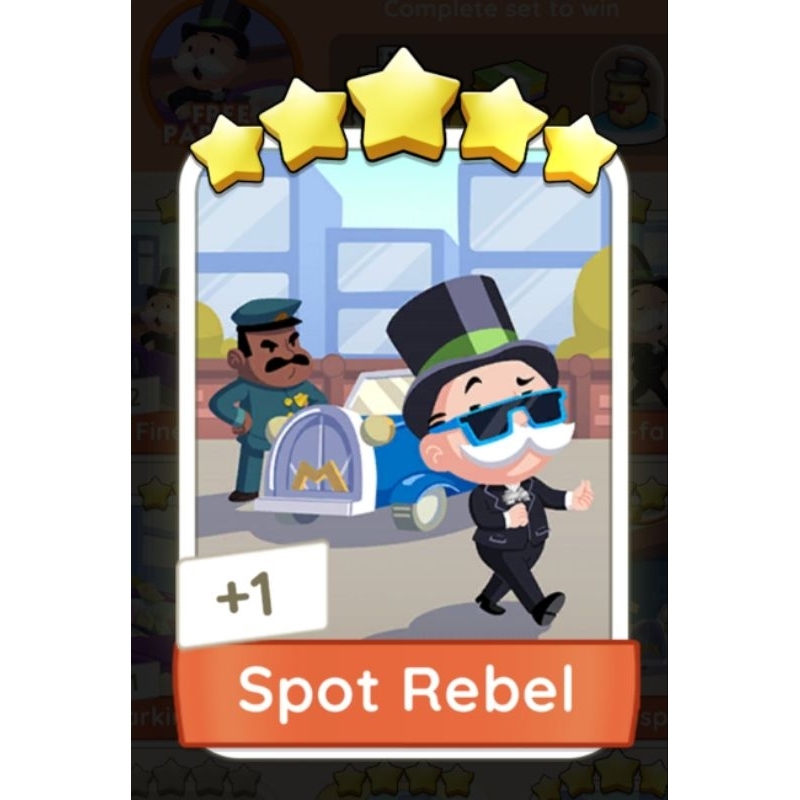Monopoly Go Sticker ⭐ Five Star ⭐Spot Rebel | Shopee Malaysia