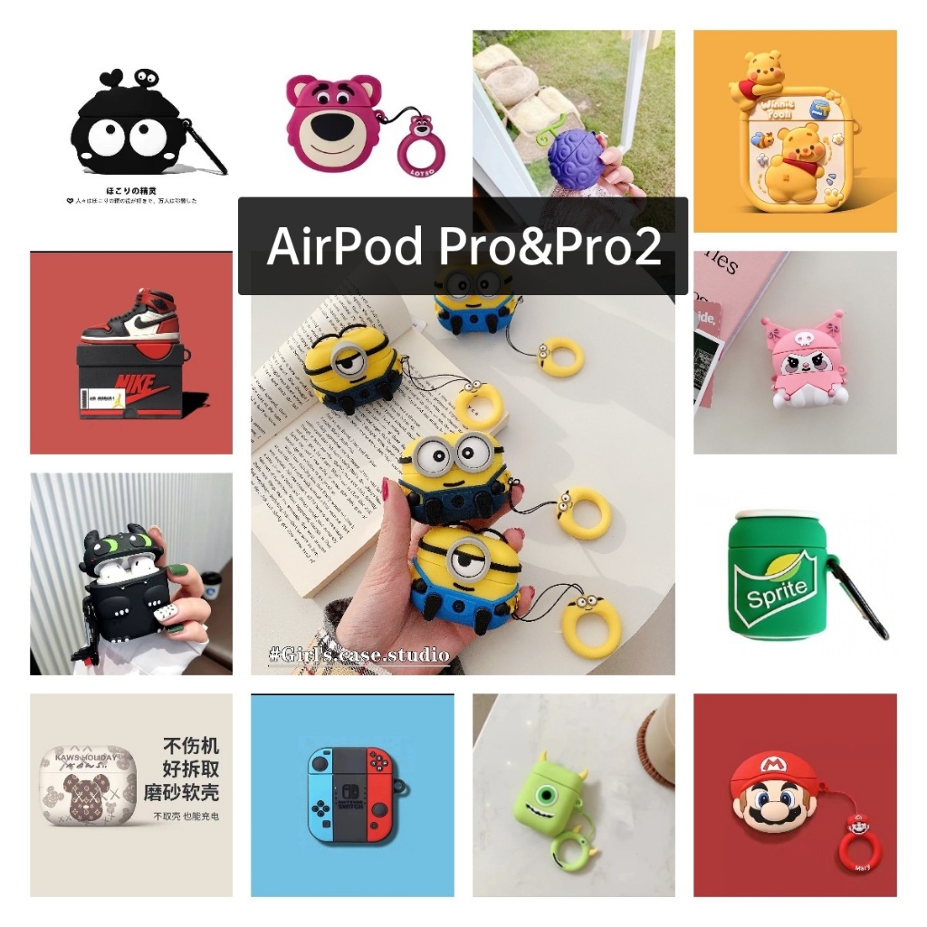 Casing AirPods Pro Cover Cartoon AirPod Pro&Pro2 Bluetooth Headset Case ...
