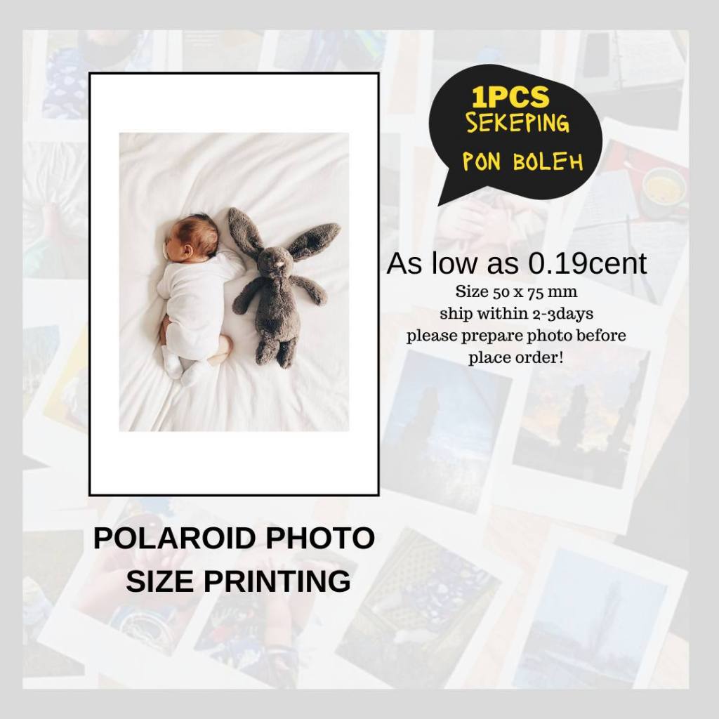 Polaroid size Photo/Lomo card | 2R Photo Print | Shopee Malaysia