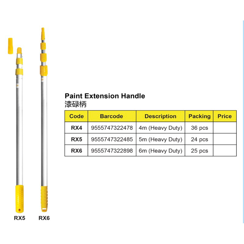 HEAVY DUTY 6 METER POLE PREMIUM 5M/15FT HEAVY DUTY ALUMINIUM EXTENTION ...
