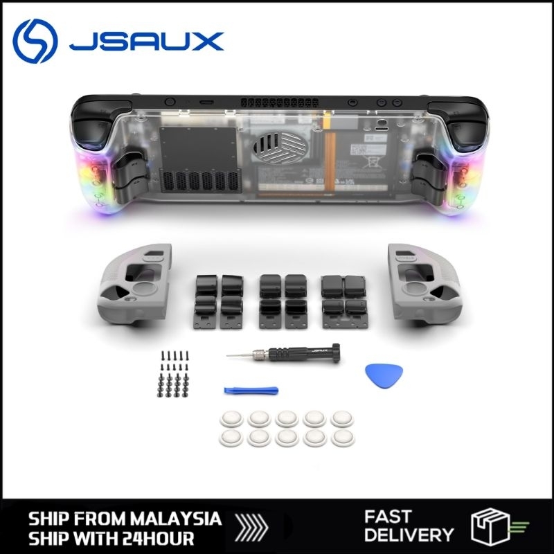 Jsaux Official RGB Black Plate for Steamdeck New DIY Transparent Back Case RGB & Vents | Shopee ...