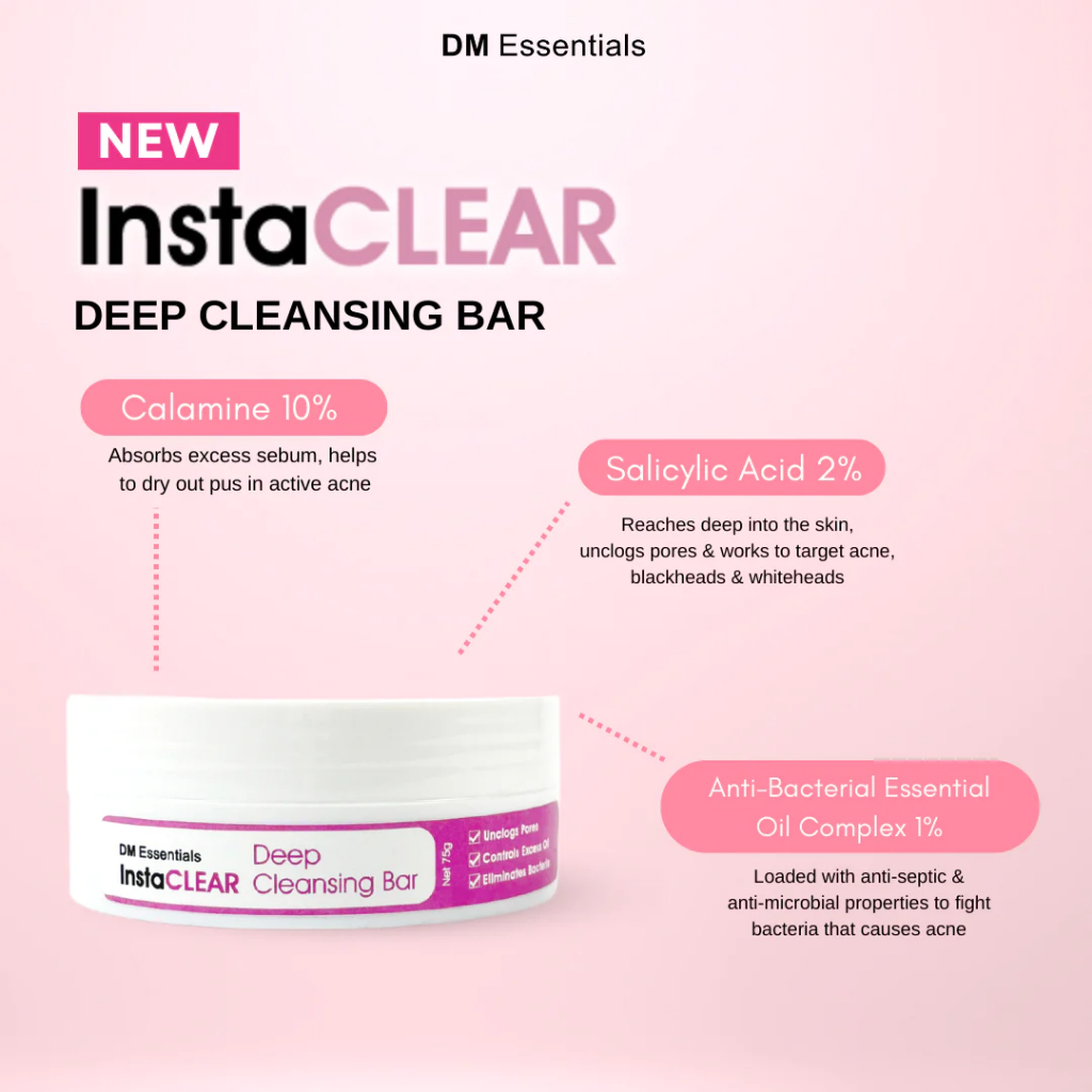 InstaClear deep cleansing bar 75g (exp 7/2025) | Shopee Malaysia