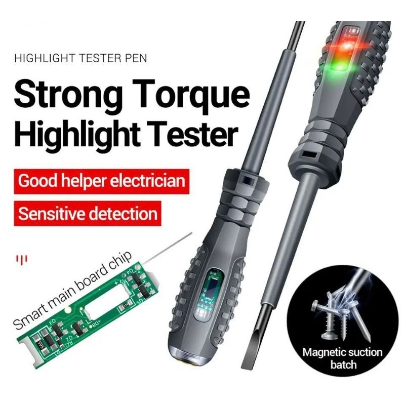 Intelligent Dual LED Test Pen Voltage Tester Pen Induction Power ...