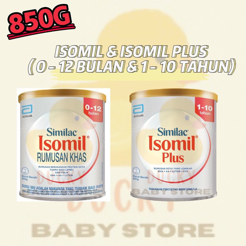 NEW STOCK SIMILAC ISOMIL &ISOMIL PLUS 850G EXP 2026 05 | Shopee Malaysia